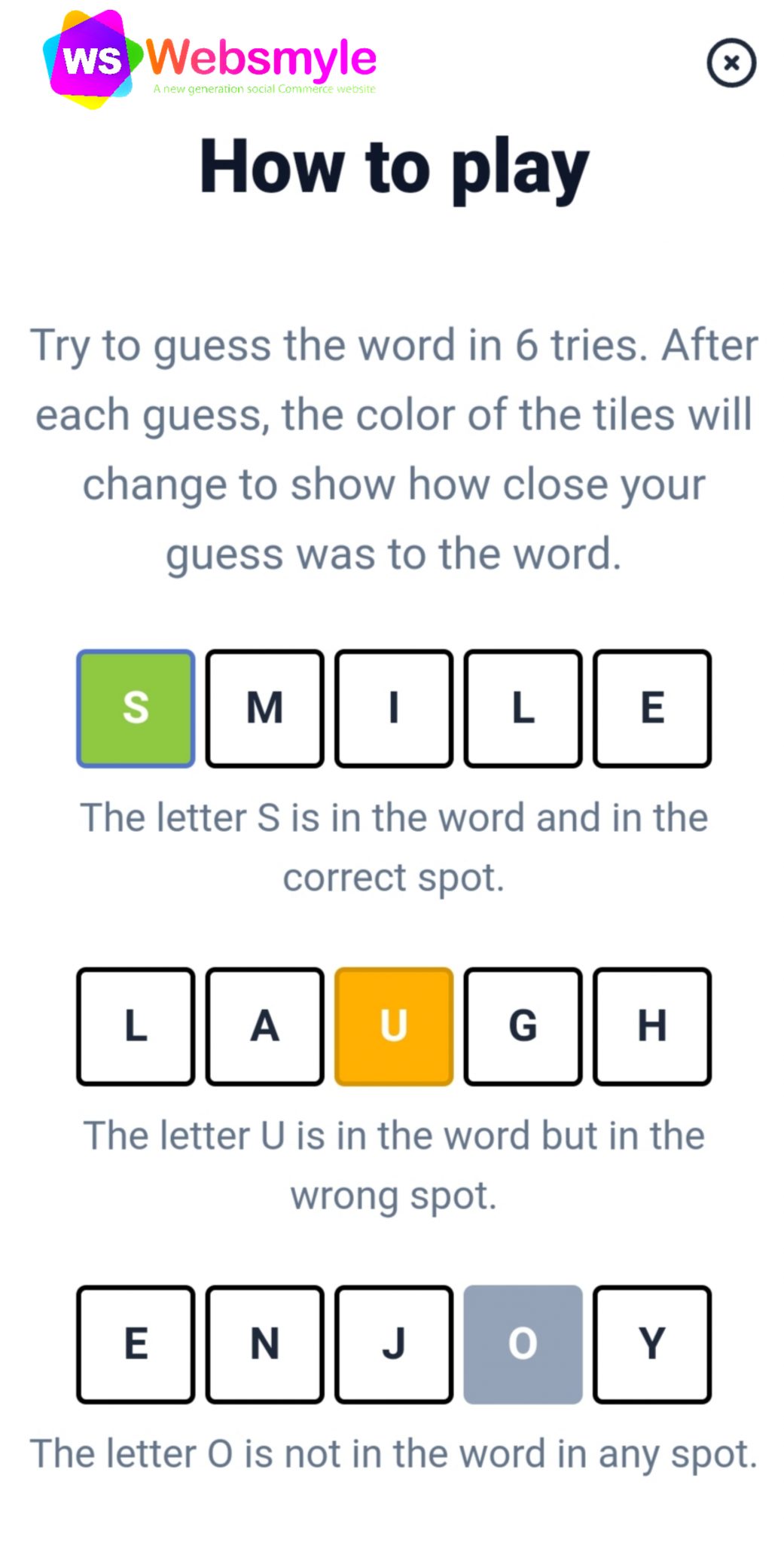 How to play wordle online - Websmyle